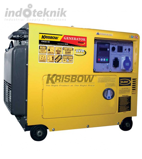 Krisbow Genset Diesel Generator KW26-08 (5 Kva/4000 W-1PH)